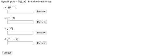 Solved Suppose F X Log Evaluate The Following A Chegg Com