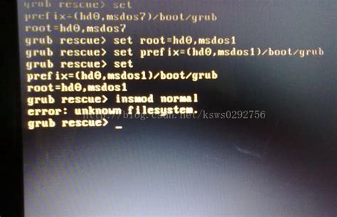 Linux 双系统情况下，开机出现unknown Filessystemunknown Filesyste Csdn博客