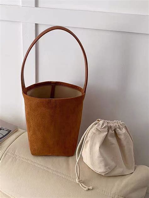 더노블 무배 쎄무가방 바게트백 미니백 네쿠 스웨이드 숄더백