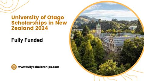 University Of Otago Scholarships In New Zealand 2024 Fully Scholarships