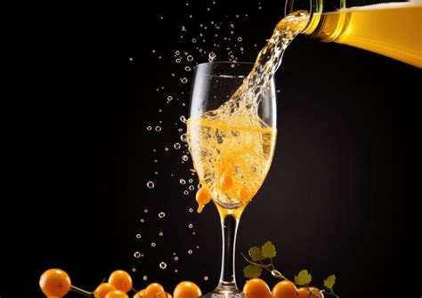 Premium Ai Image A Mimosa Being Poured Into A Glass Capturing The