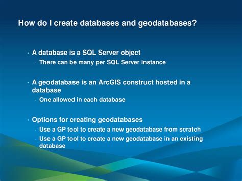 ppt administering your microsoft sql server geodatabase powerpoint