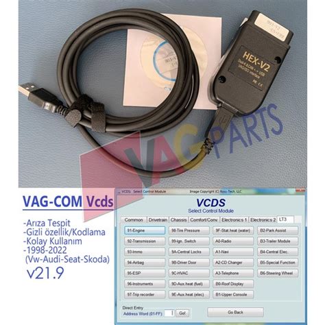 vagparts vagcom vcds 21 9 arıza tespit kodlama gizli Özellik fiyatı