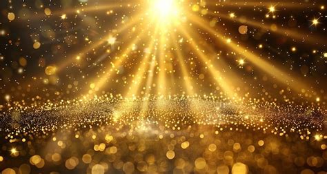 premium photo gold light rays background with glowing beams of energy