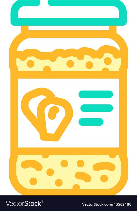 Canned Corn Color Icon Royalty Free Vector Image