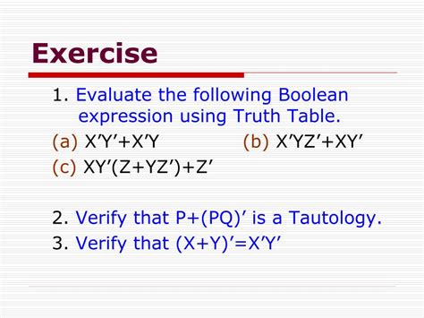 PPT Boolean Algebra PowerPoint Presentation Free Download ID 5597429