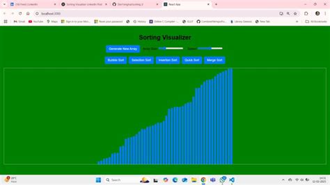 Reactjs Sortingvisualizer Webdevelopment Coding Frontend