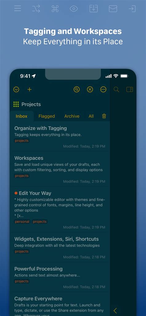Drafts Where Text Starts