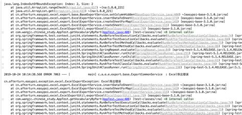 Easypoi 310版本下报数组下标越界easypoi 导出excelcollection数组越界问题 Csdn博客
