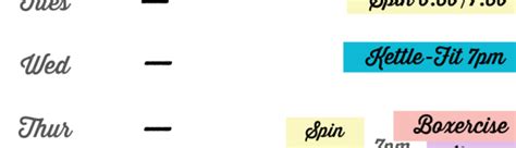 Timetable New Barton Bootcamp