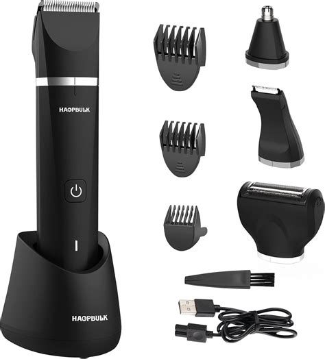 Body Hair Trimmer For Men Haopbulk Mens Pubic Hair Trimmer With Usb