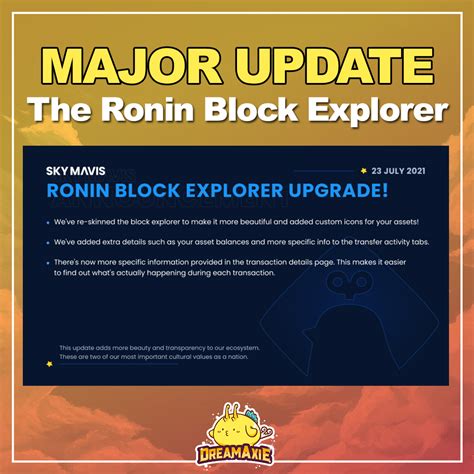 The Major Ronin Upgrade Is Now D R E A M A X I E