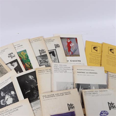 Lot Collection Of Auction And Exhibition Catalogs 15 Sotheby Parke