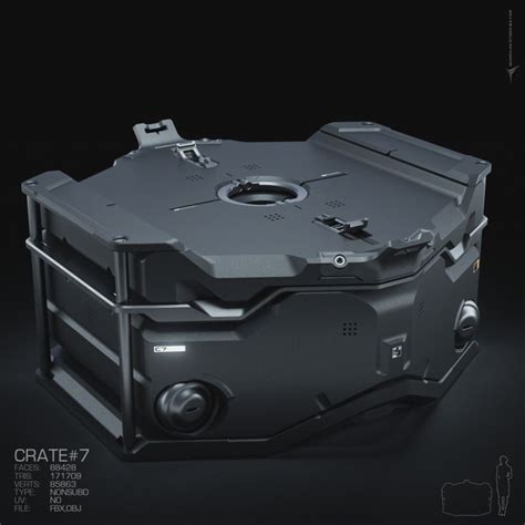 Artstation Iif Crates Vol 1 Iif Munkhjin Otgonbayar Crates Futuristic Technology Sci Fi