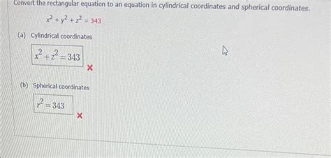 Solved Convert The Point From Cylindrical Coordinates To
