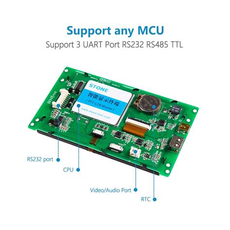 7 inch display with touch screen tft lcd module stone hmi solutions