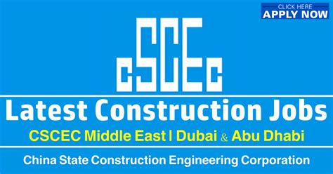 Cscec Middle East Jobs Dubai China State Construction Vacancies Uae 2022