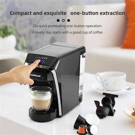 Máquina de Café Multicápsulas CHULUX 3 em 1 Aquecimento Instantâneo