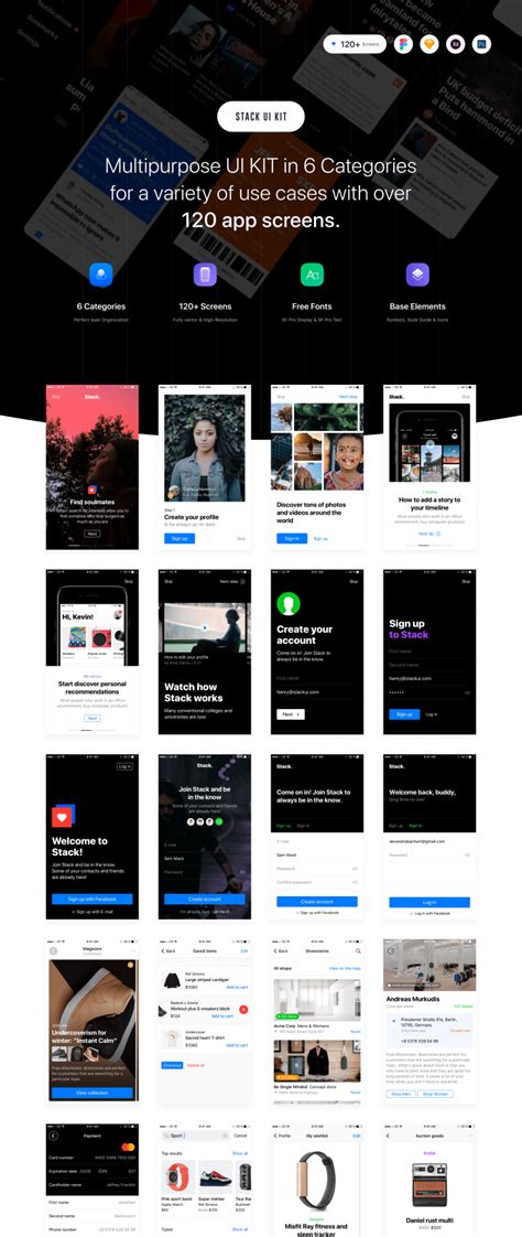 stack ui kit on inspirationde