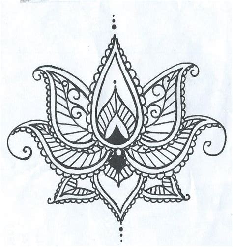 Henna Lotus Flower Designs