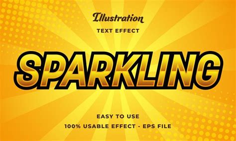 Premium Vector Sparkling Text Effect