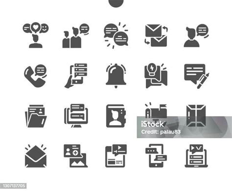 대화 자산 메일 함 채팅 이모티콘 통화 알림 통신 대화 및 검토 모바일 메시징 벡터 솔리드 아이콘입니다 간단한 그림 고체에 대한 스톡 벡터 아트 및 기타 이미지 Istock