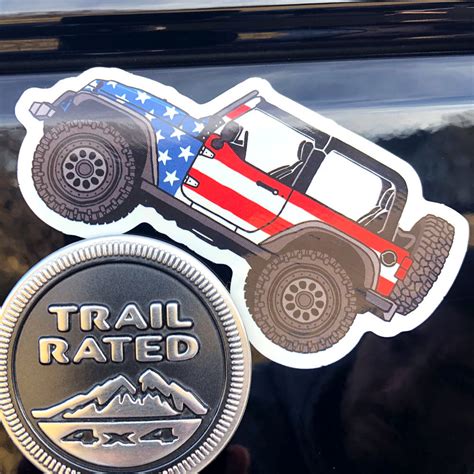 Jeep Usa Flag Sticker Jedco