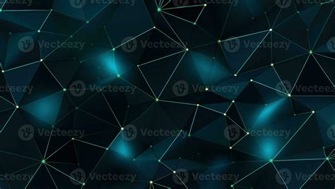 Abstract Interlocking Triangles Pattern With Dark Blue Stars And