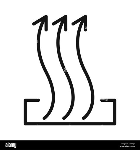 Heat Icon Vector Symbol Or Sign Set Collection In Black And White