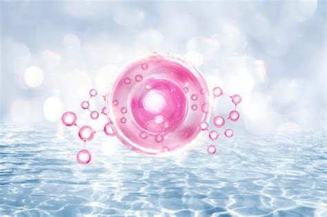 Premium Photo | Pink molecule