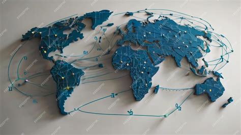 Premium Photo 3d Illustration Asia Pacifics Map Digital 4k Background
