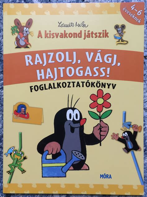 A Kisvakond játszik by Zdenek Miler Foglalkoztatókönyv Rajzolj