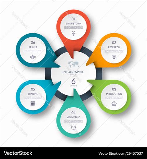 Infographic Circle Diagram Template With Options