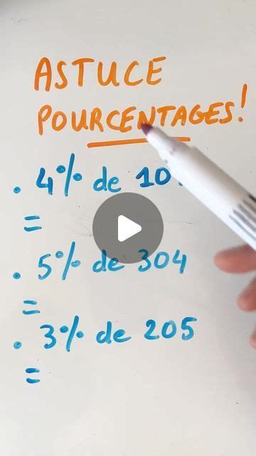 BosseTesMaths On Instagram Encore Une Astuce Sur Les Pourcentages