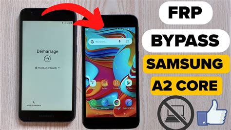 Samsung A2 Core A260f Frp Bypass Without Pc 🔥work 100 🔥 Youtube