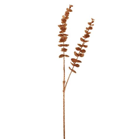 75cm Glittered Eucalyptus Spray Sagedecor