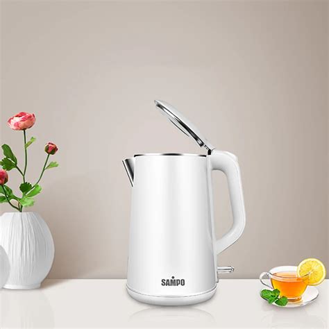 Электрический чайник двухслойный изолированный чайник из нержавеющей стали Электрический