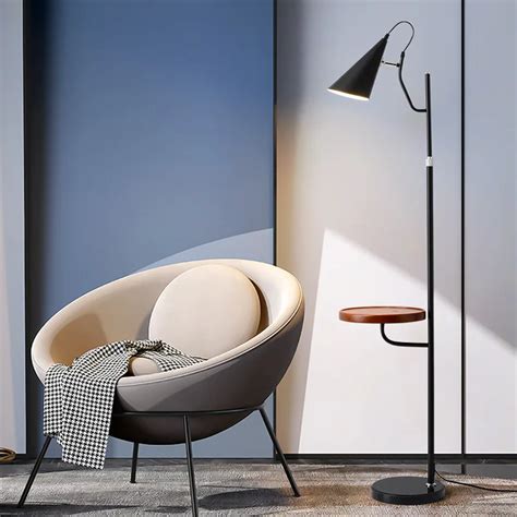 Tanio Nowoczesna lampa podłogowa Nordic lampa stojąca z okrągłym stołem