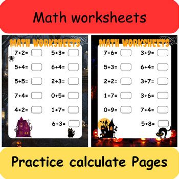 Math Worksheets Practice Calculate Pages By Educationguide Tpt