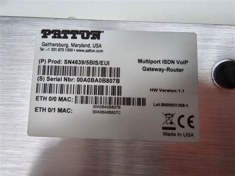 Multiport ISDN Voip Gateway Router Patton Kaufen Auf Ricardo