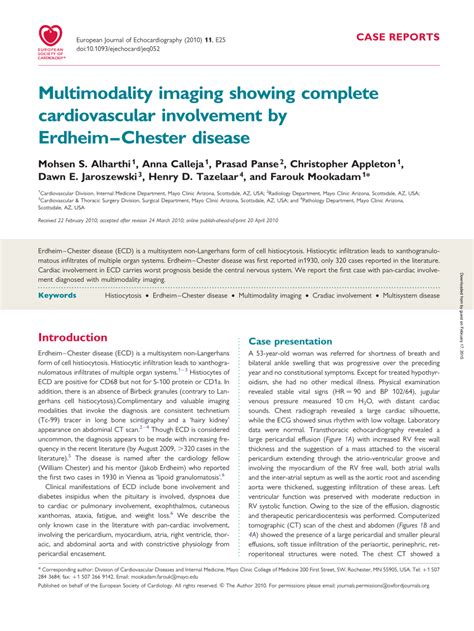 Pdf Multimodality Imaging Showing Complete Cardiovascular Involvement