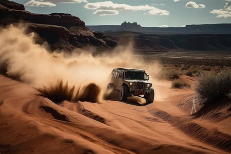 Premium Ai Image Jeep Suv Offroad Generative Ai