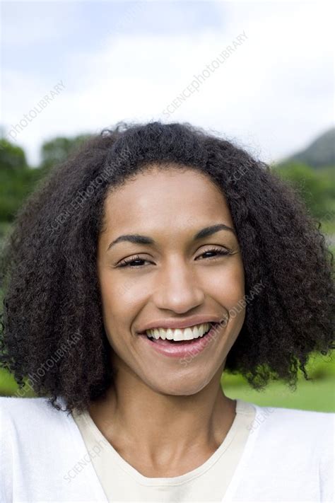 Happy Woman Outdoors Stock Image F Science Photo Library