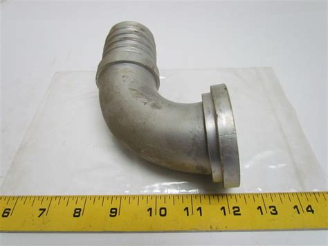 SAE Code Flange Head Degree Elbow Barb Hose Fitting EBay
