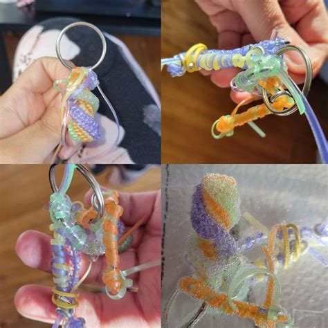 Making Scoubidou Curls Plastic Lace Lace Patterns Scoubidou