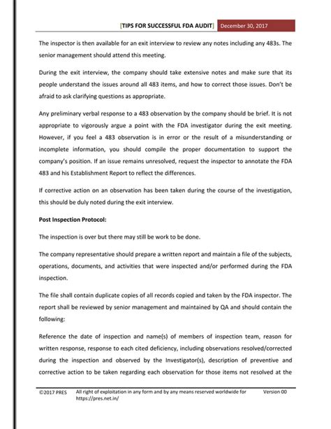 Fda Audit Readiness Pdf