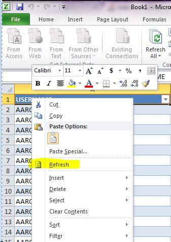 Vba Linking And Importing An Access Crosstab Query Into Excel Stack Overflow