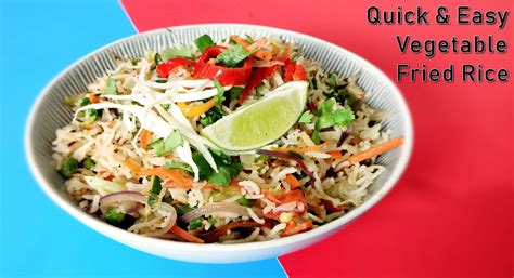 Quick And Easy Vegetable Fried Rice Frolic Flavors