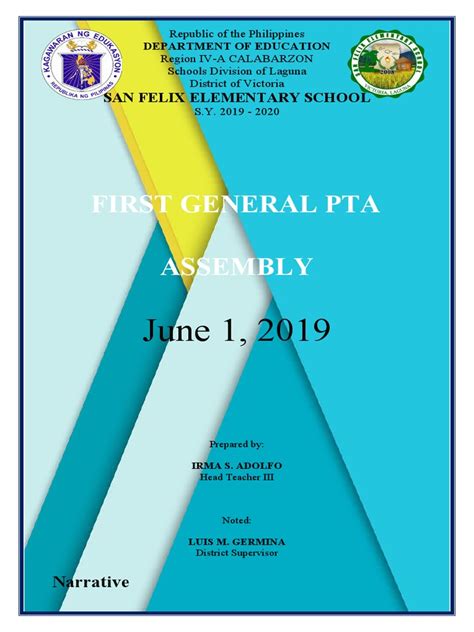 San Felix Pta Assembly 2019 2020 Pdf