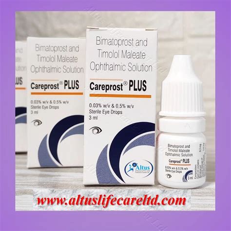 Buy Online Careprost Plus Eye Drops Bimatoptost 0.03% -Altus